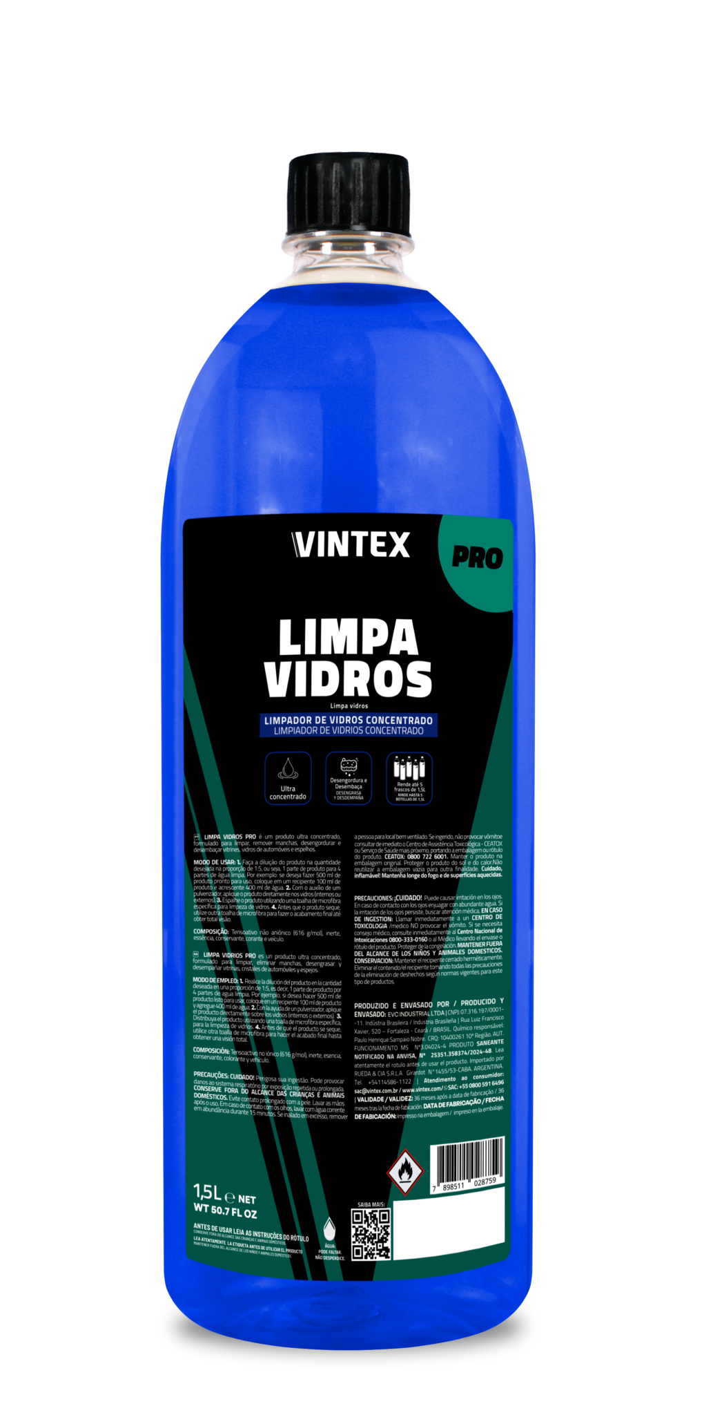 Limpa Vidros Pro - Vintex